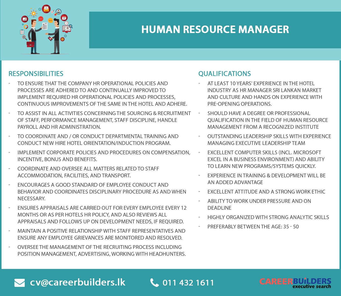 Human Resource Manager Examples Management And Leadership
