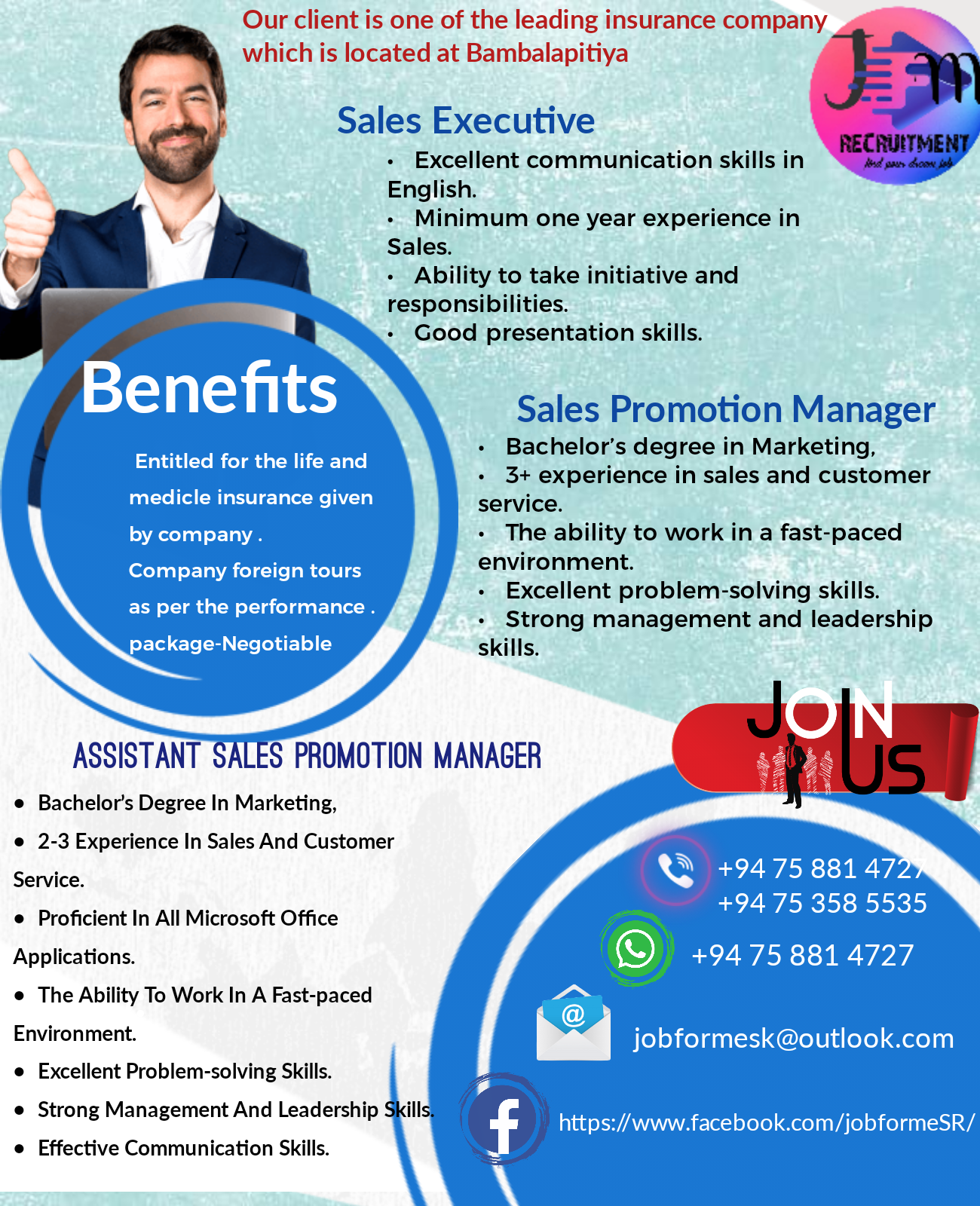 Sales Executive Job Vacancy At Job For Me S R JobVacancies lk